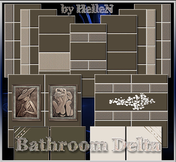 HelleN sims3 : Wall coverings