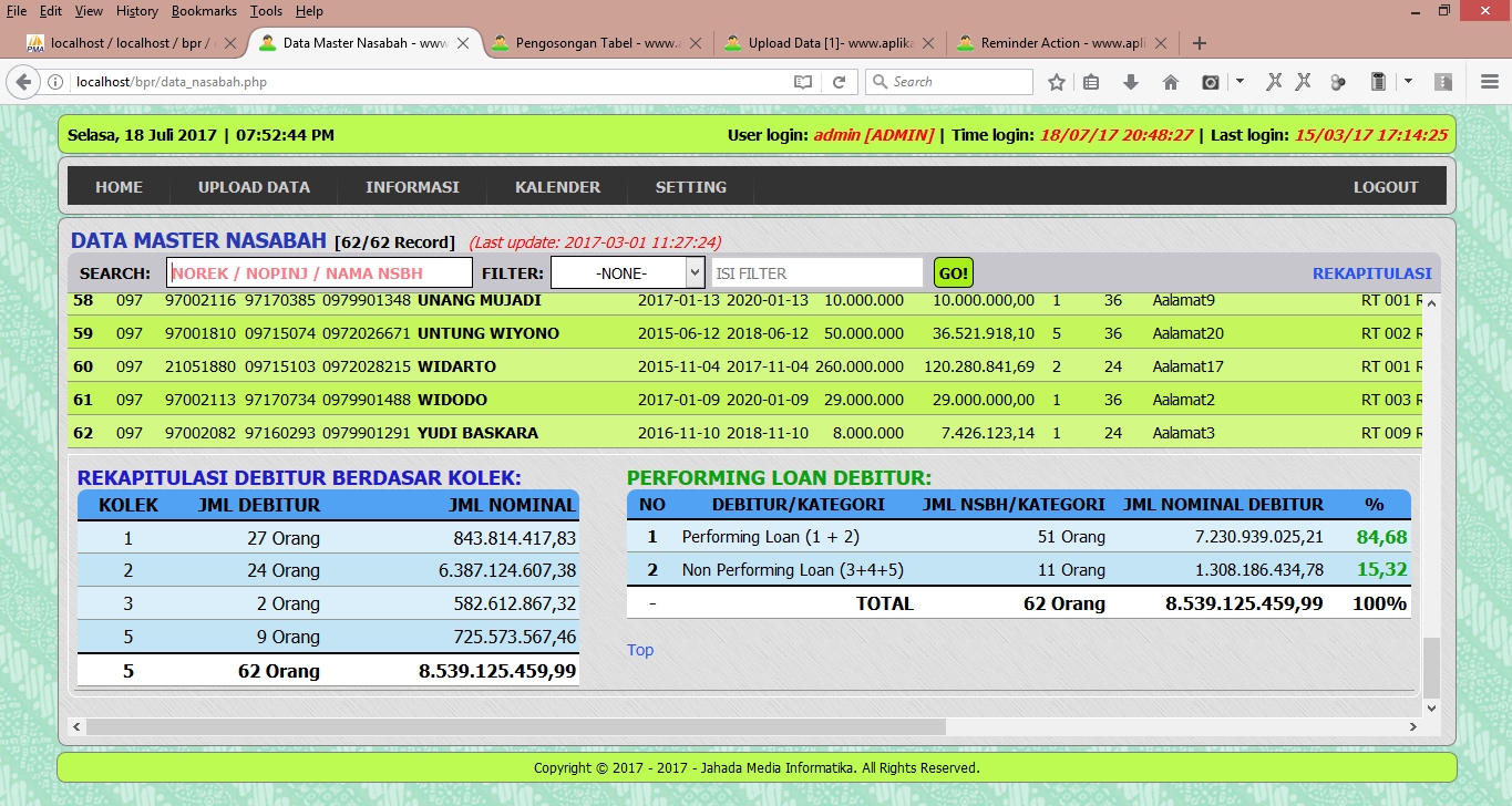 managemen debitur | Aplikasi-Online.Net