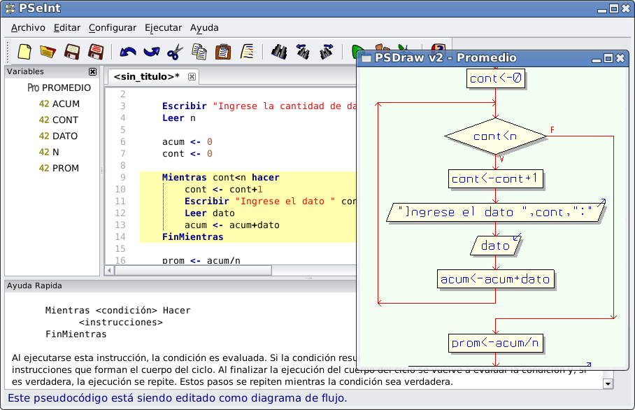 Temas vistos en modalidad: PSEINT