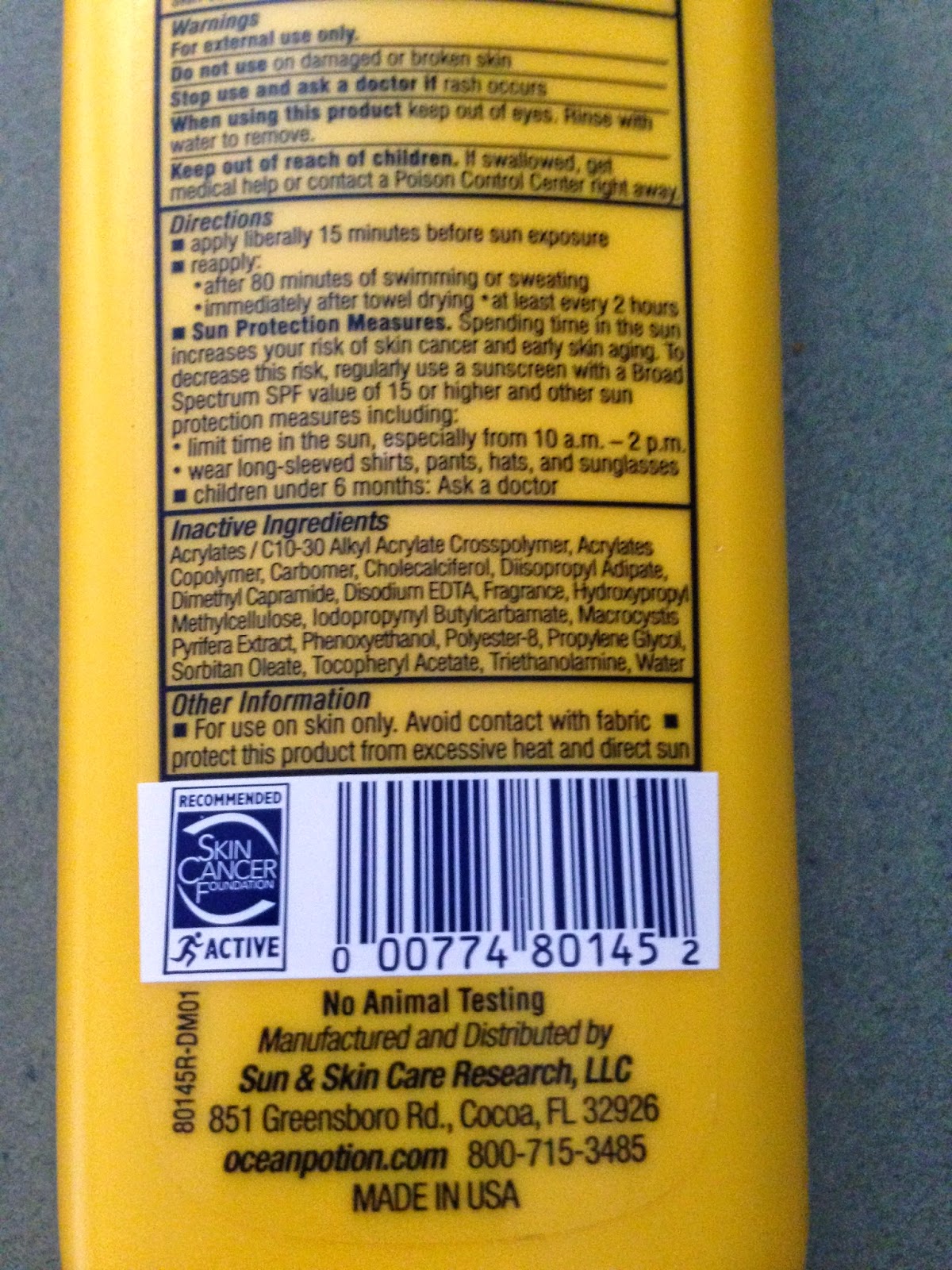 Your Health Educator: What does a sunscreen label tell you?