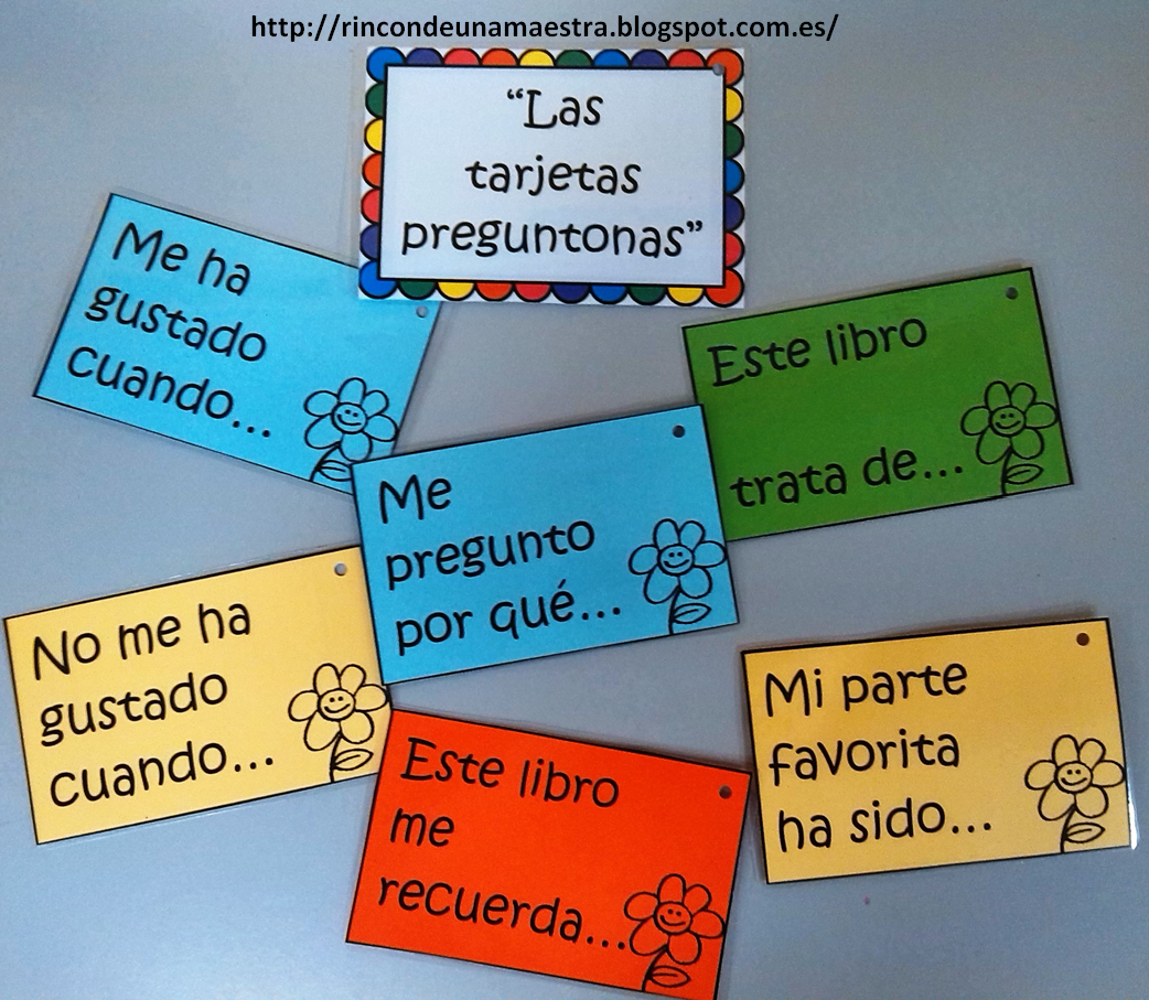 Rincón de una maestra: Las tarjetas preguntonas