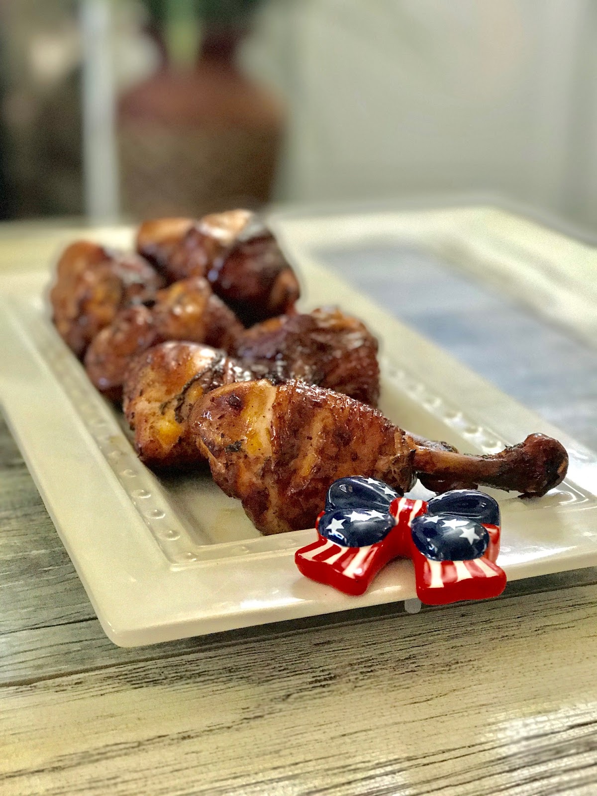 Blueberry Balsamic Mustard Chicken Pops #CookoutWeek | Our Good Life