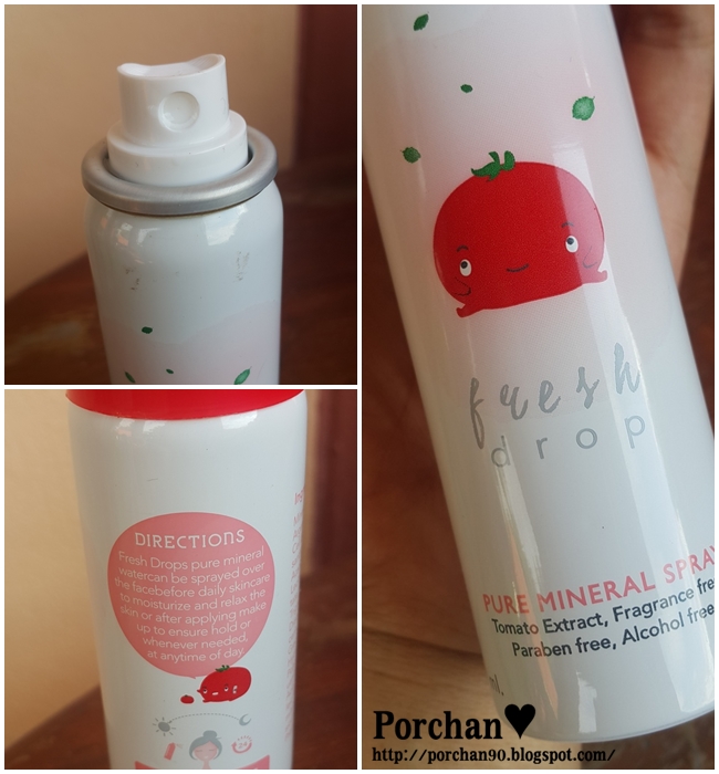 [Review] Fresh Drop Pure Mineral Spray น้ำแร่มะเขือเทศสุดฮิต
