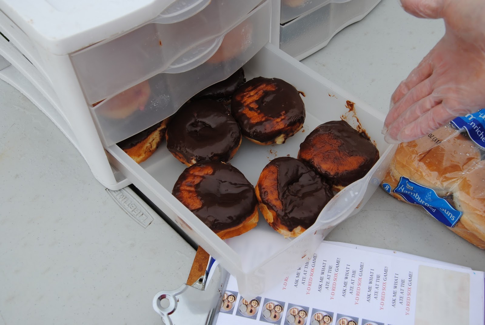 YD Baseball Daily : The Infamous YD Donut Burgers: A Taste Test