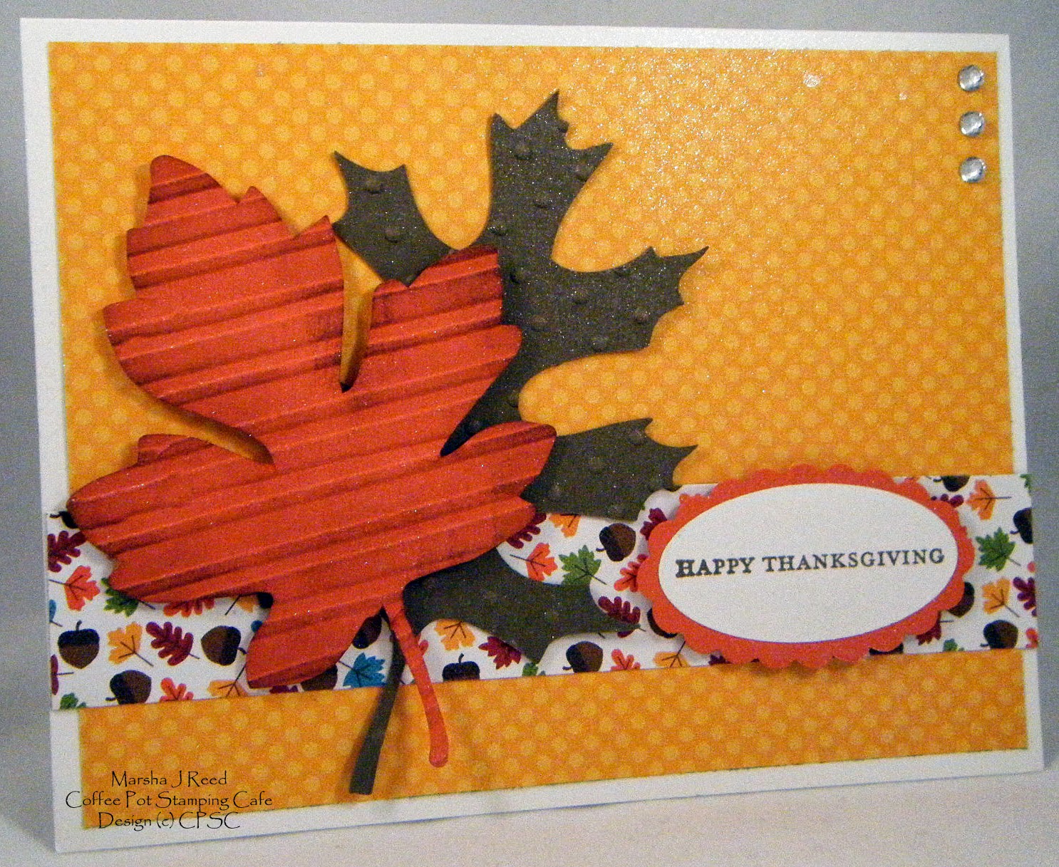 Coffee Pot Stamping Cafe: Happy Thanksgiving