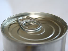 The Cozy Condo: Decorating Cans with Scrapbooking Embellishments