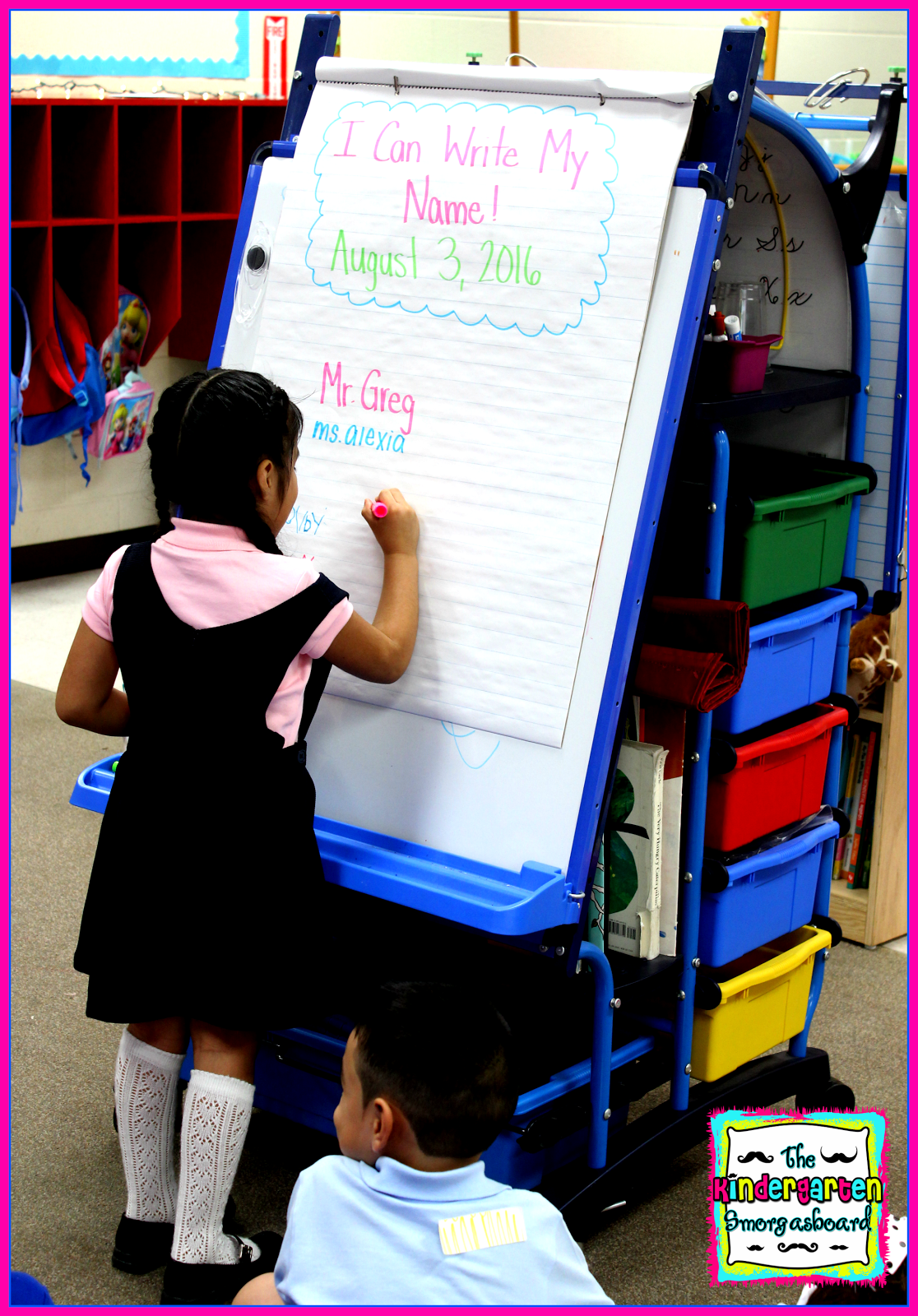 First Day Name Writing | Smedley's Smorgasboard of Kindergarten ...