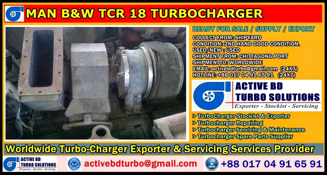 MAN B&W TCR 18 TURBOCHARGER - ACTIVE BD TURBO SOLUTIONS