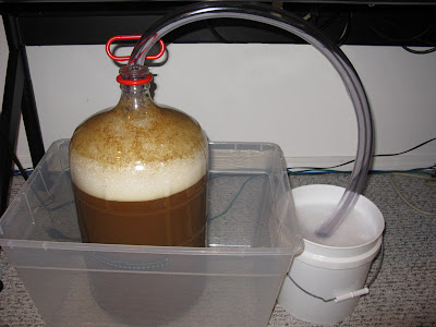 Kenny's Home Brewing: Blow-Off Tube Installed