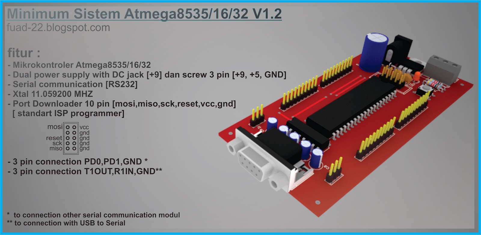 Minimum Sistem ATmega8535/16/32 V1.2 ~ let's make a change....!!!!!!