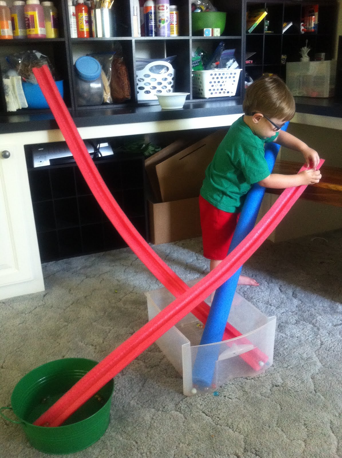 Early Intervention News: Pool Noodle Fun on Dry Land