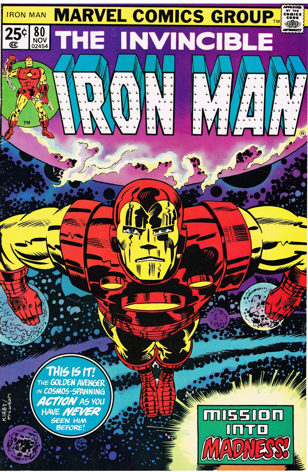 Cap'n's Comics: Iron Man #80 Cover by Jack Kirby