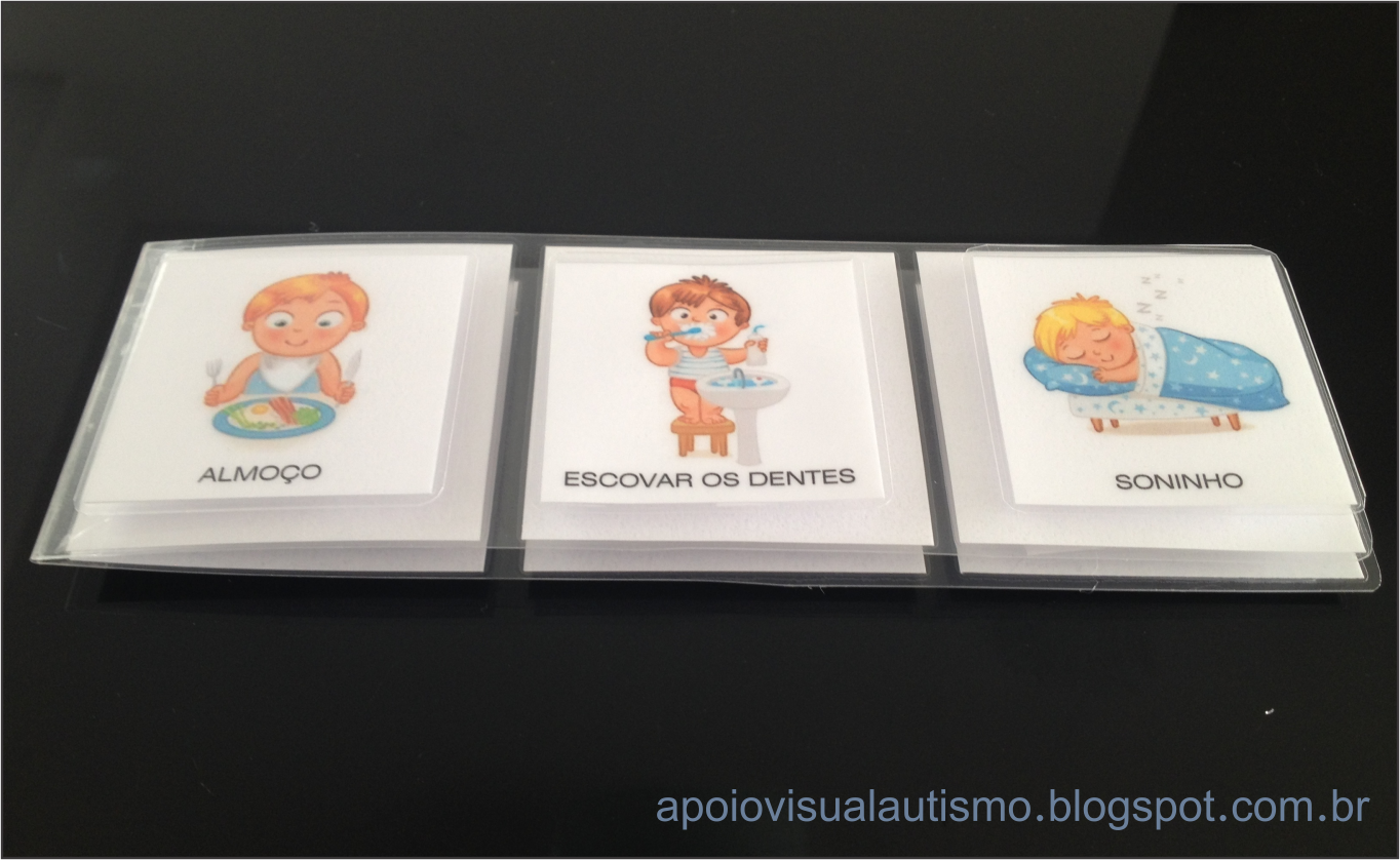 Apoio Visual :: Autismo: Rotina de bolso