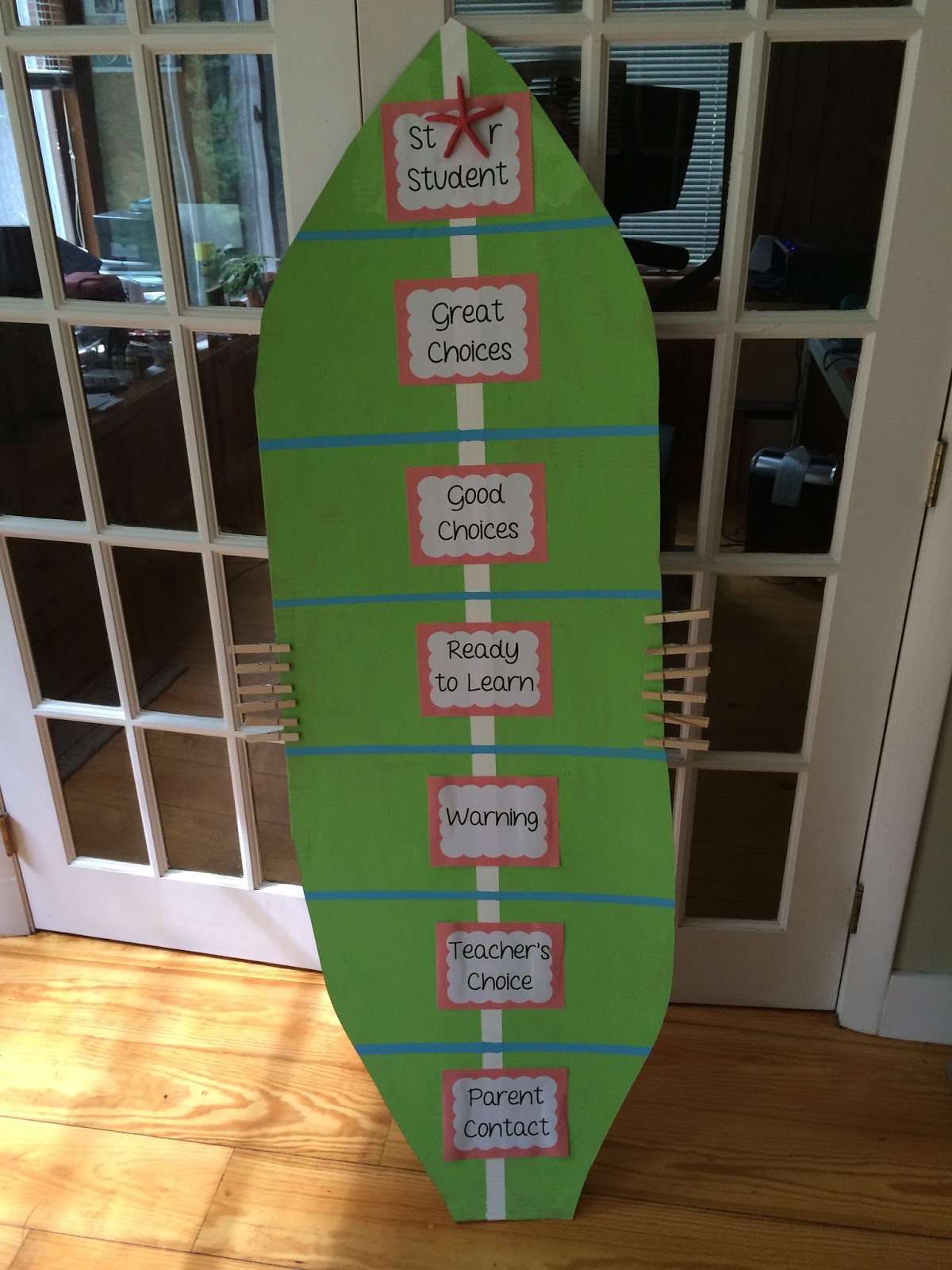 When I Grow up I want to be a Teacher: Surf Board Behavior Chart