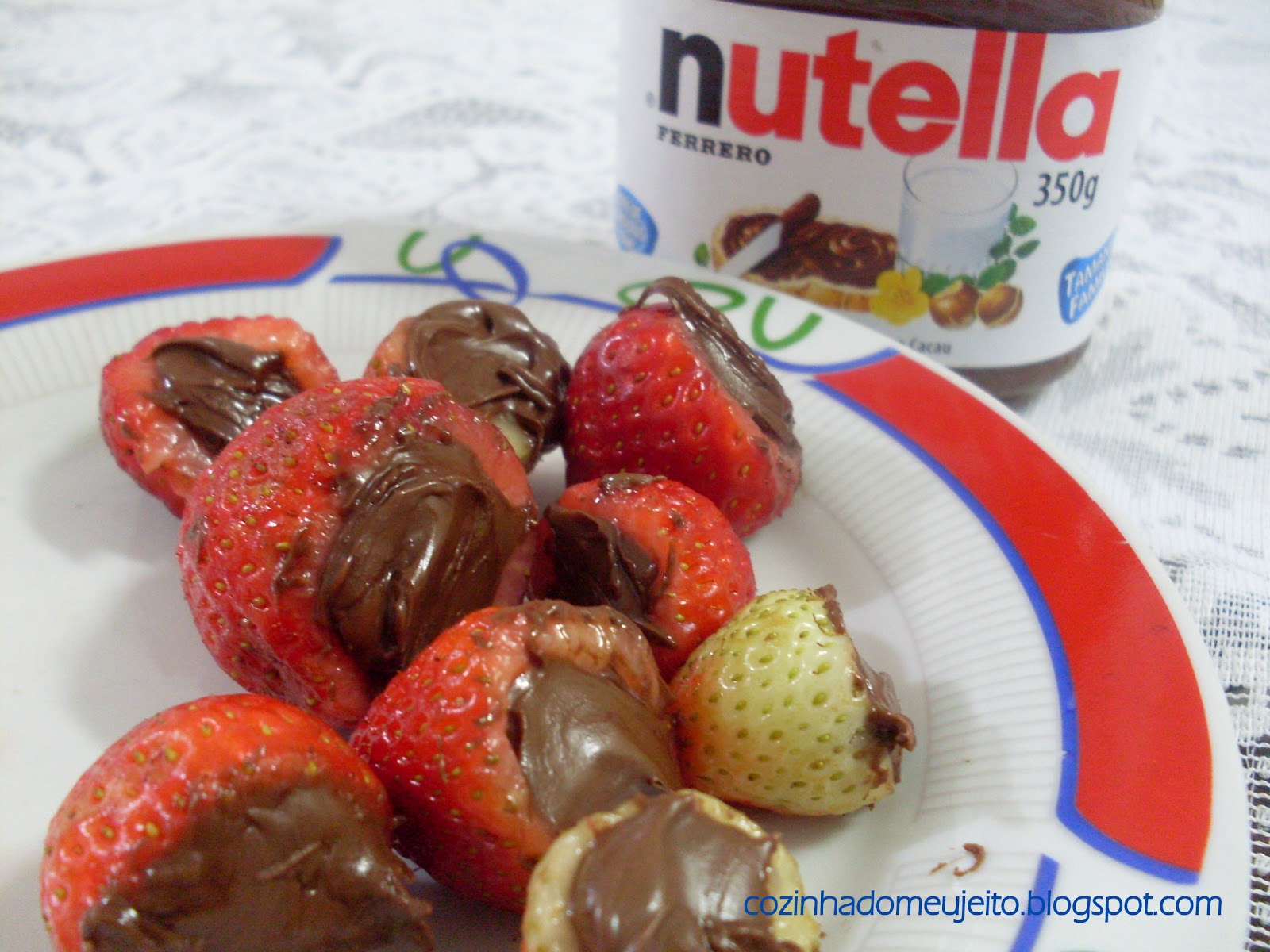 cozinha do meu jeito: morango com nutella...simples assim!