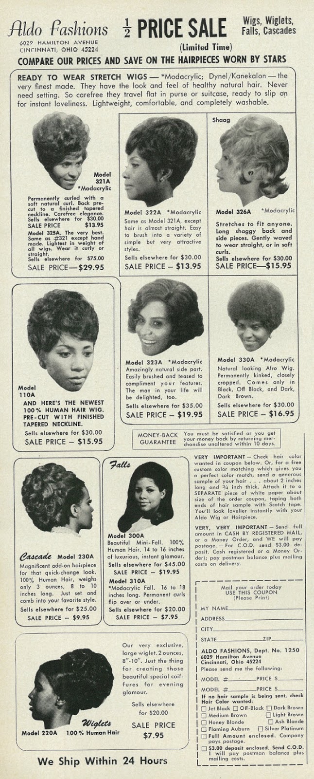 19 Vintage Ads for Fashion Wigs and Hairpieces From the 1960s and '70s ...