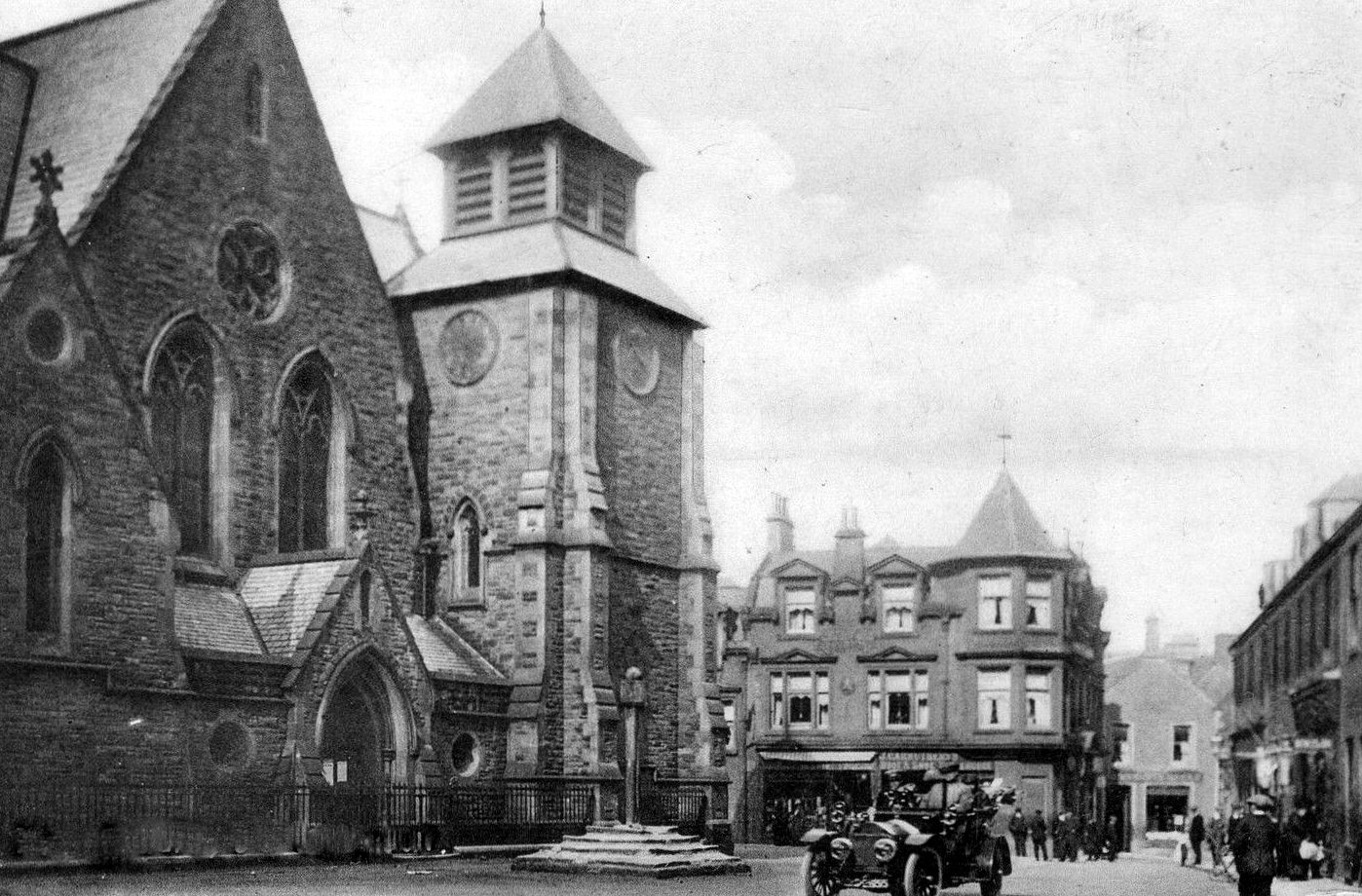 Tour Scotland: Old Photograph The Square Cumnock Scotland