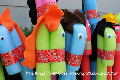 Mrs. King's Music Class: Pool Noodle Ponies: What to do with Your New Herd