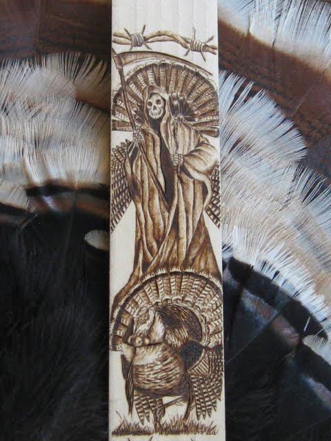 Shine Box Turkey Call: Grim Reaper Turkey Call Lid