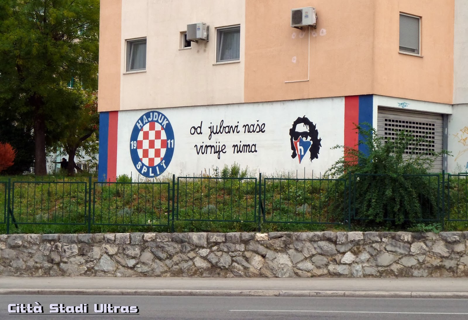 Città Stadi Ultras: Torcida Hajduk Split Wandmalerei