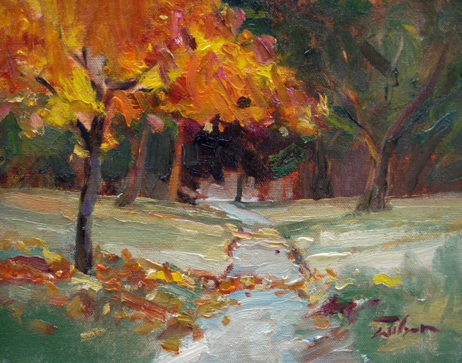 Artist Ron Wilson - Canada: "Fall, Beacon Hill Park's mayor's Grove ...