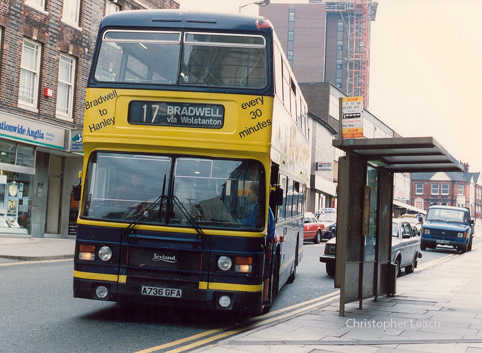 Busworld Photography: PMT A Blue Bus to Bradwell