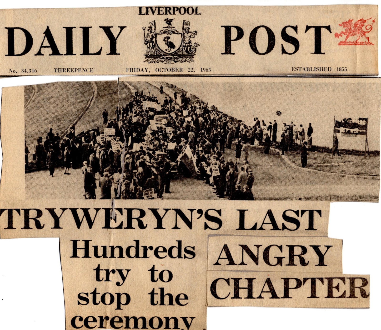 Yr Aflonyddwch Mawr: 21ain Hydref 1965 - “Cofiwch Dryweryn - Remember ...