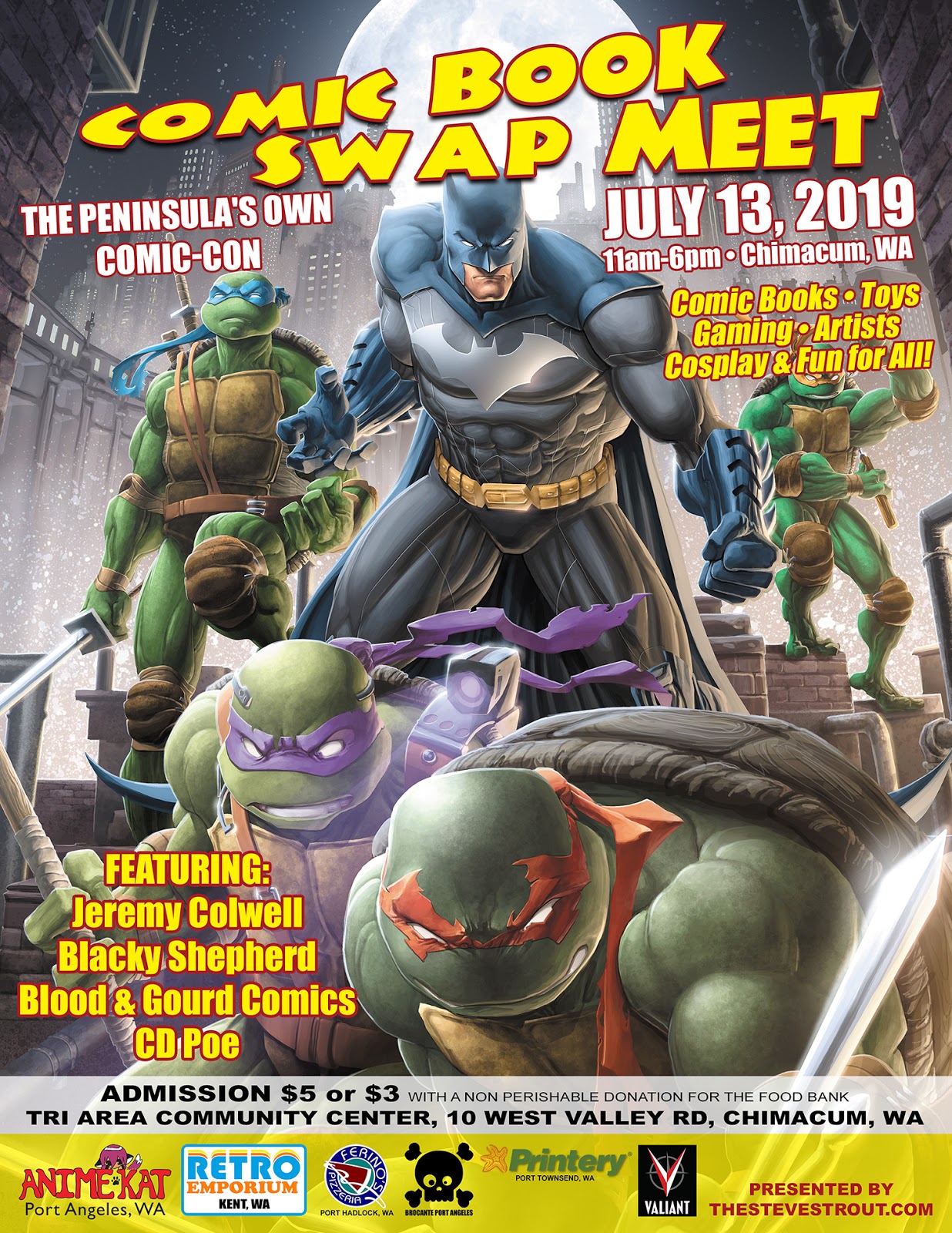 thestevestrout: The Comic Book Swap Meet returns July 13th!
