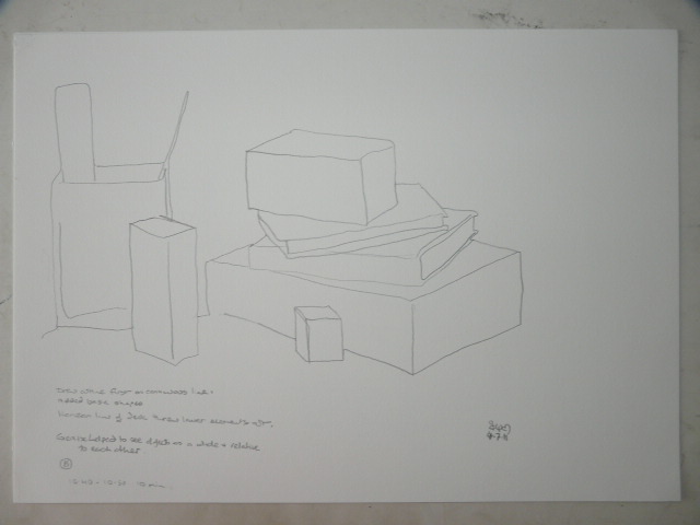 Tracing the Learning Curve: Line drawing of box shapes