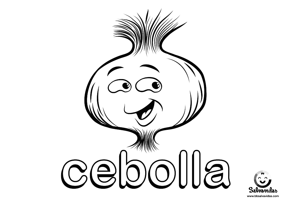 CEBOLLA para colorear e imprimir - Imagui