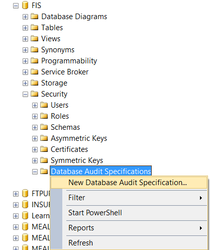 Create Audit Log For SQL Server