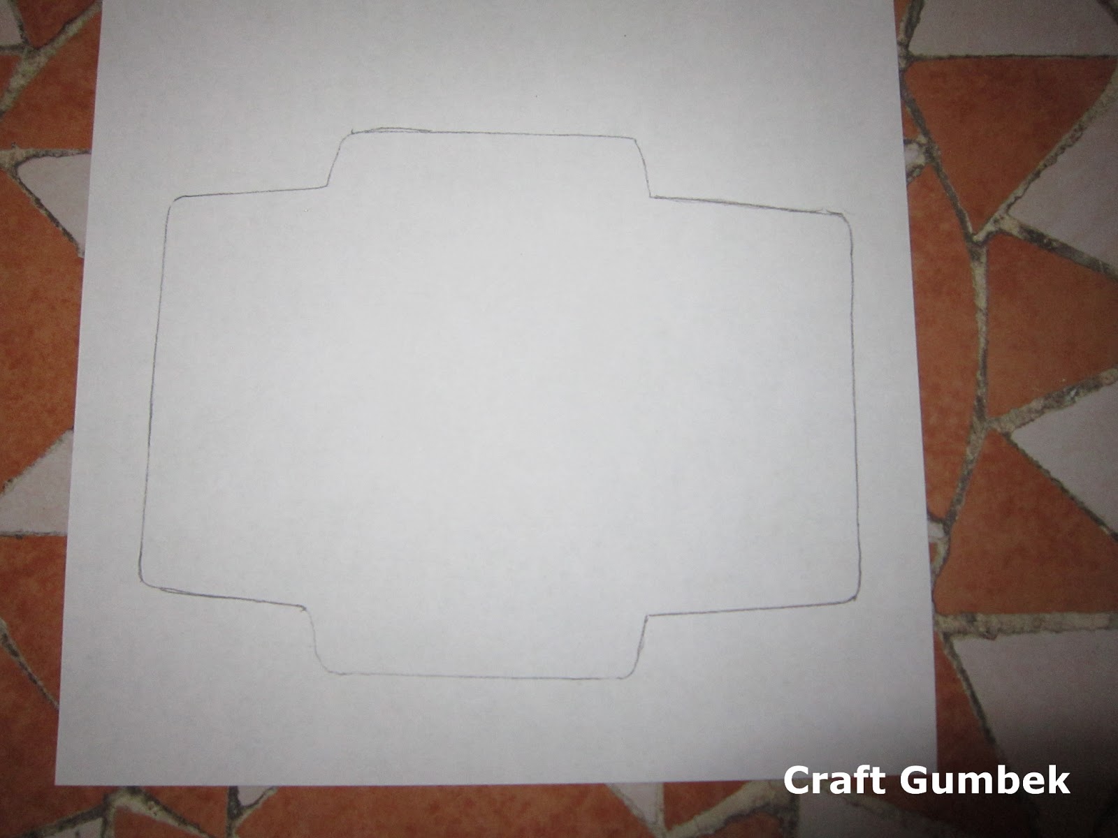 Craft Gumbek: Mini kuverta in šablona