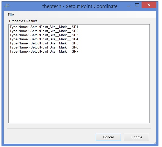 Revit Add-Ons: Setout Point Coordinate