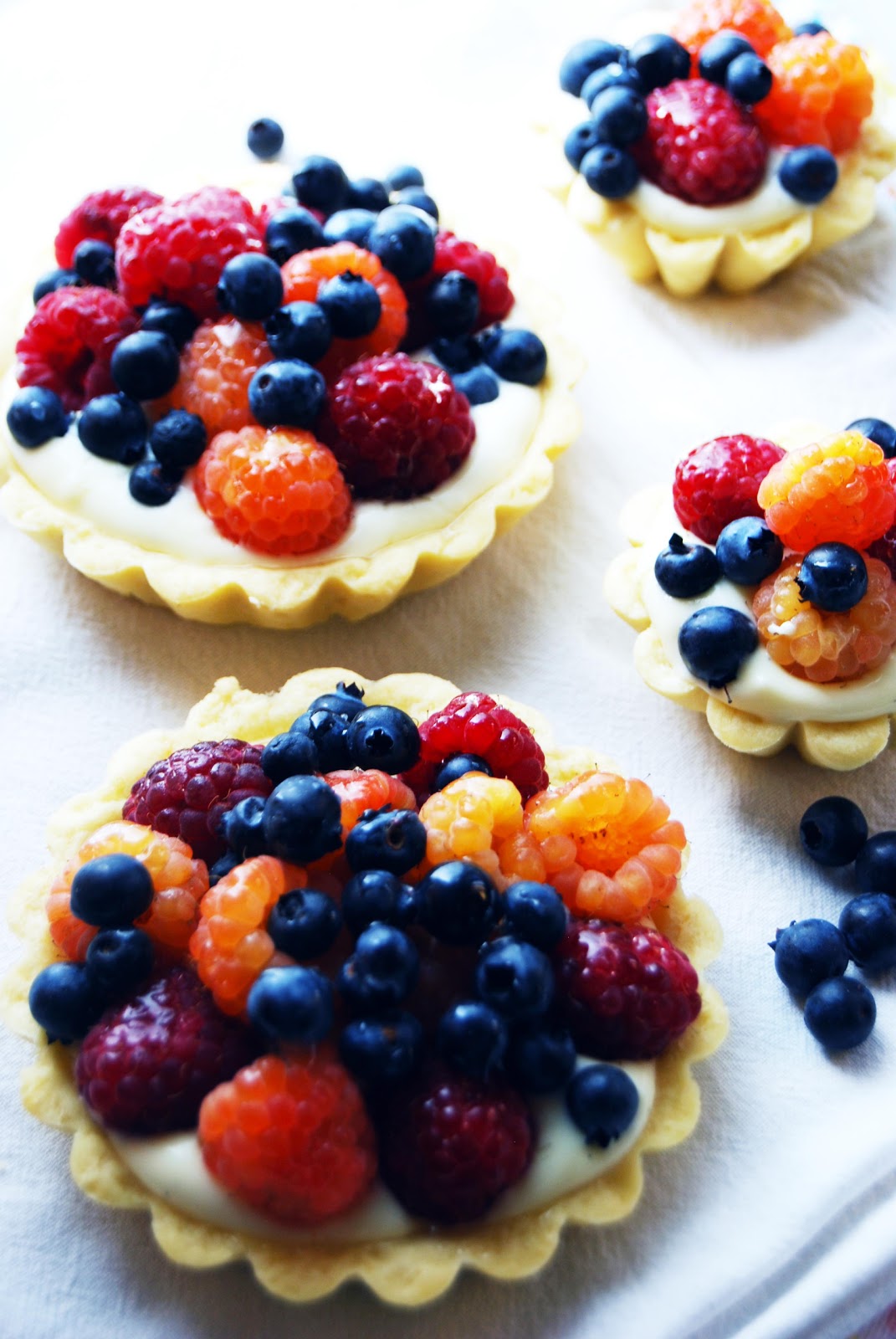 good morning grace.: summer fruit tarts with thyme syrup