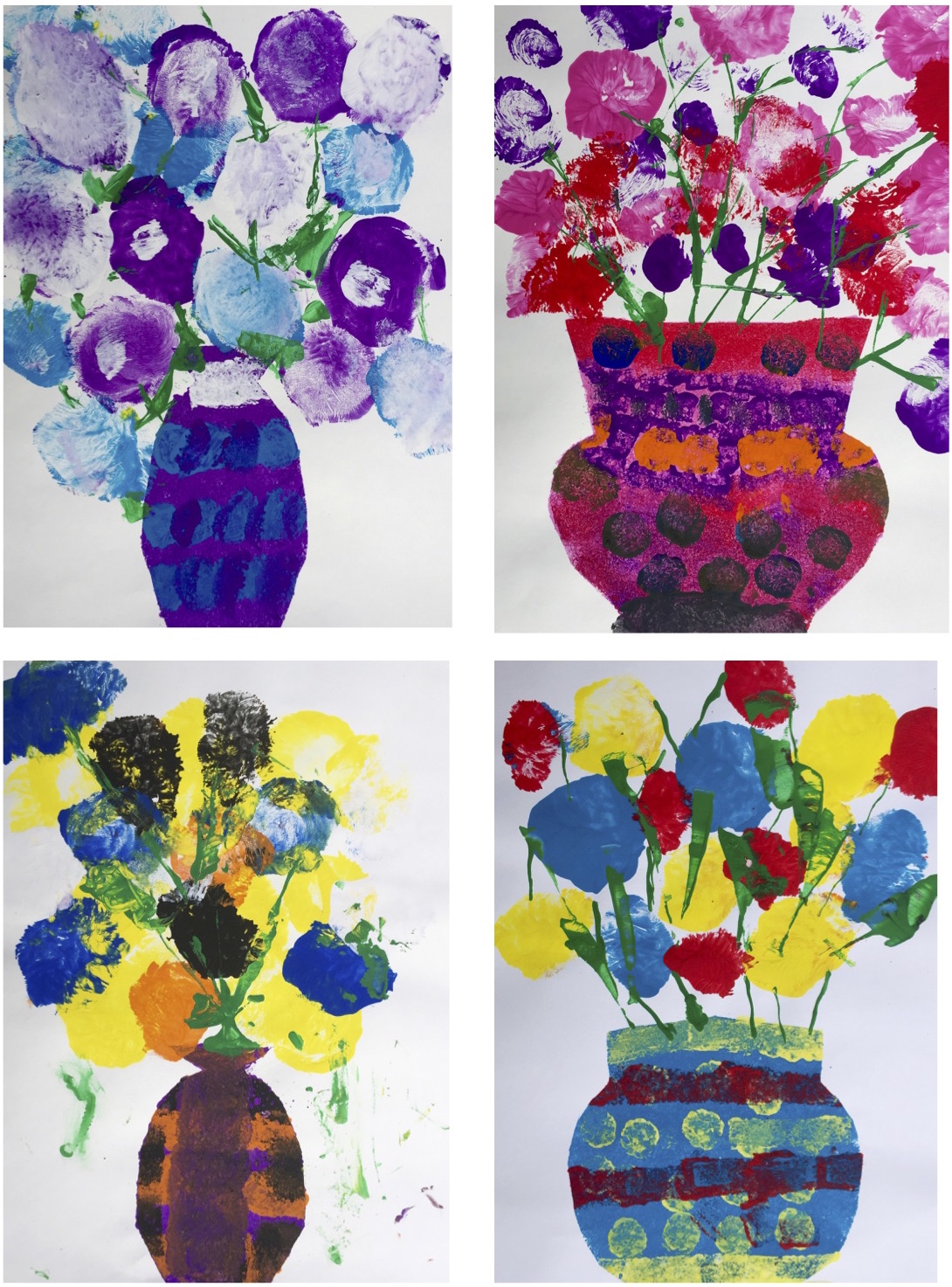 The Rolling Artroom: Vase & Flowers (1st-3rd Grade)