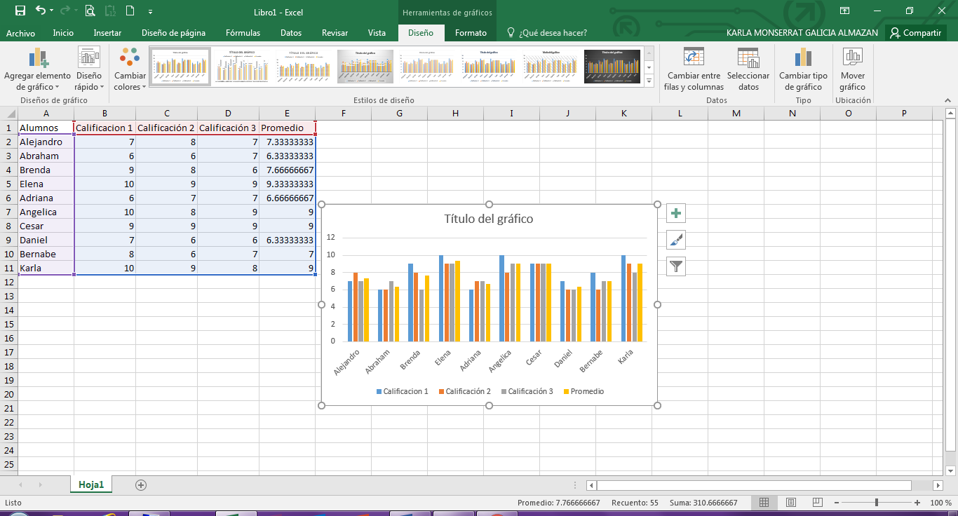 Taller de computo: Promedio en Excel. paso a paso