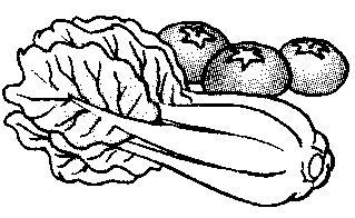 Sekitar Kawasan Sekolah: Gambar outline_Buah Sayur
