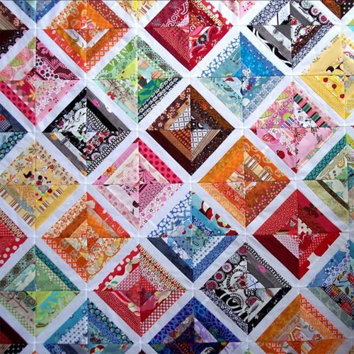 Beautiful Skills - Crochet Knitting Quilting : Scrappy String Quilt ...