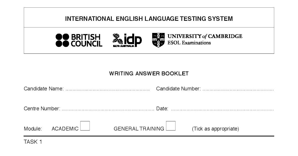 IELTS Writing : Using The Official Answer Sheet - Vicks Strategy