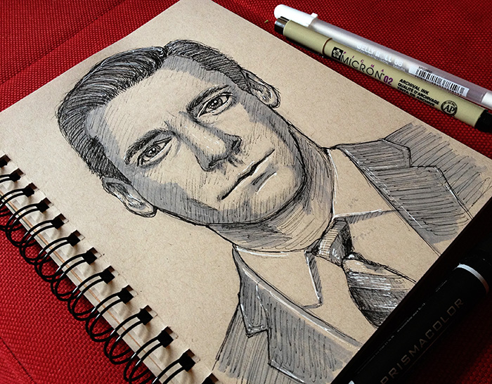 Draw, Nick, Draw: Don Draper from Mad Men Sketch