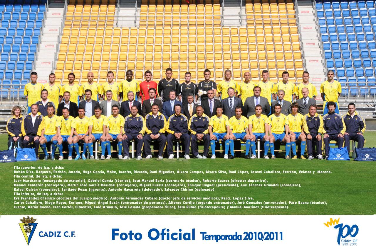 2005: FOTO OFICIAL PLANTILLA CADIZ CF