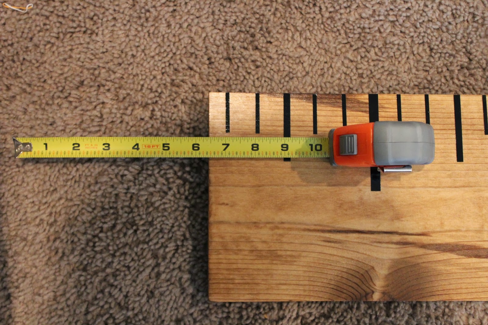 Mommy Vignettes: Wood Growth Chart Tutorial