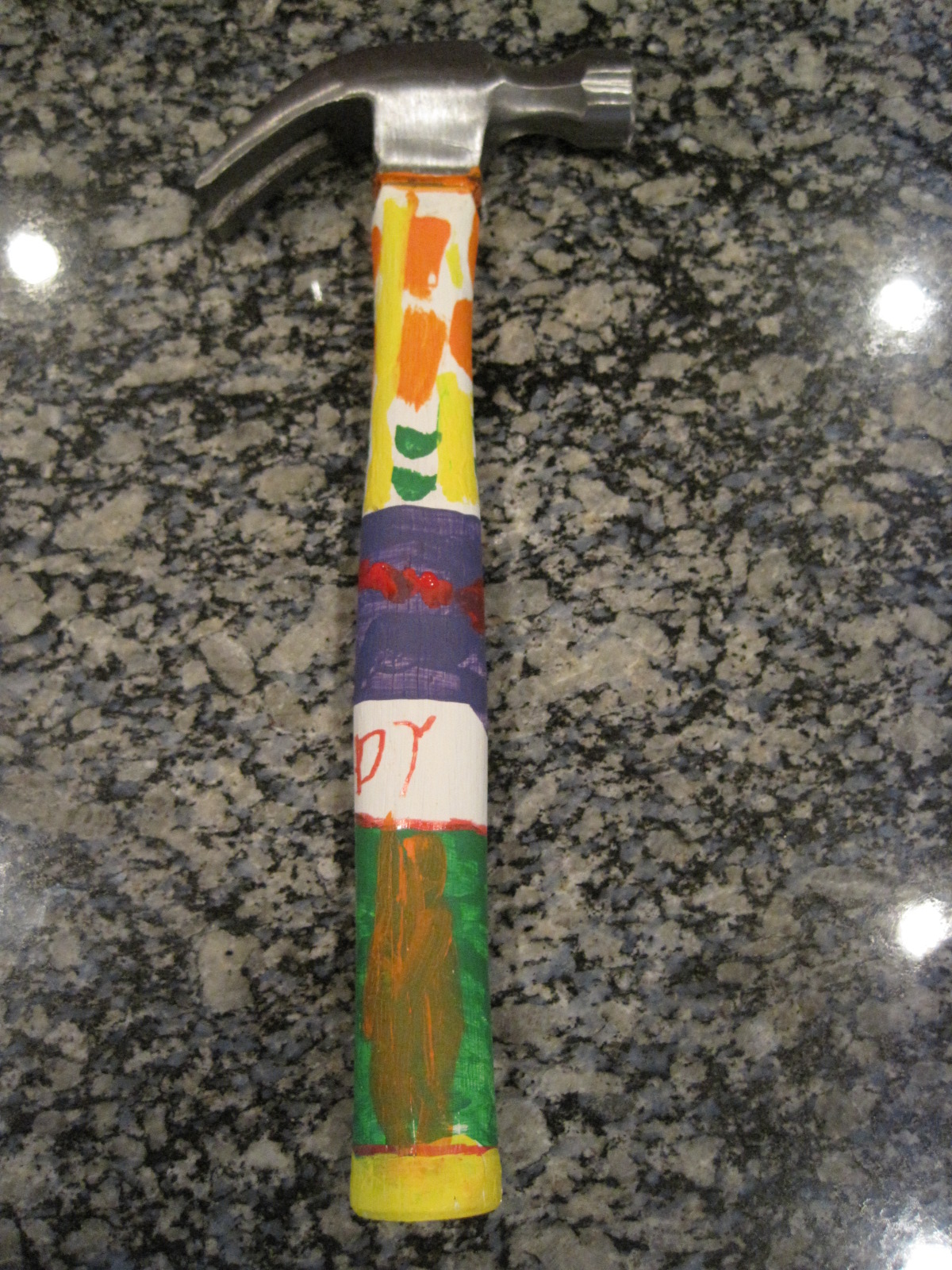 The Many Layers of Me: A Gift for Daddy--Painted Hammer