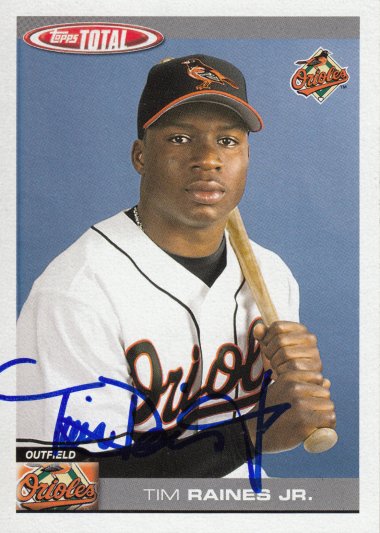 Daily Autograph: Tim Raines, Jr.