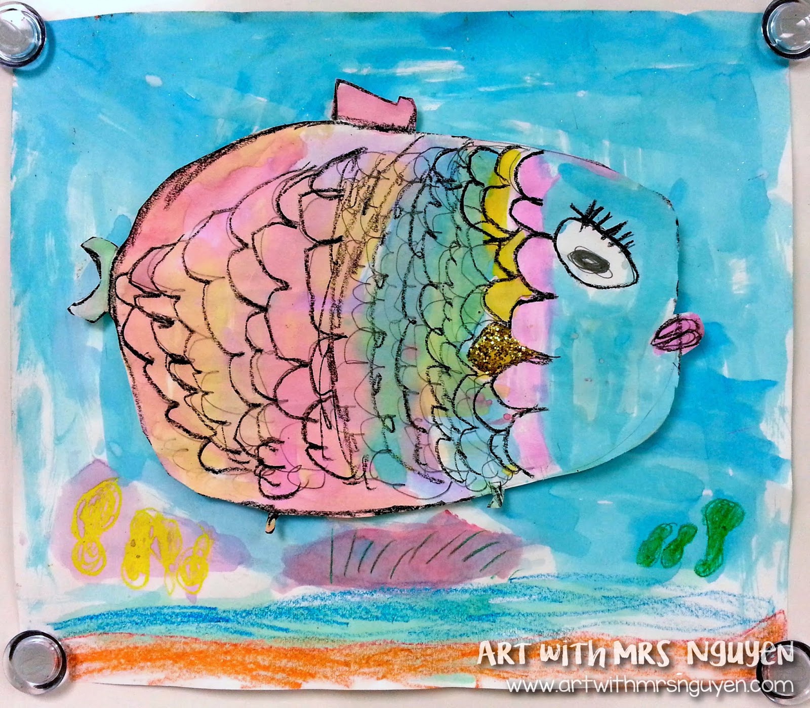 The Rainbow Fish (1st) | Art with Mrs. Nguyen