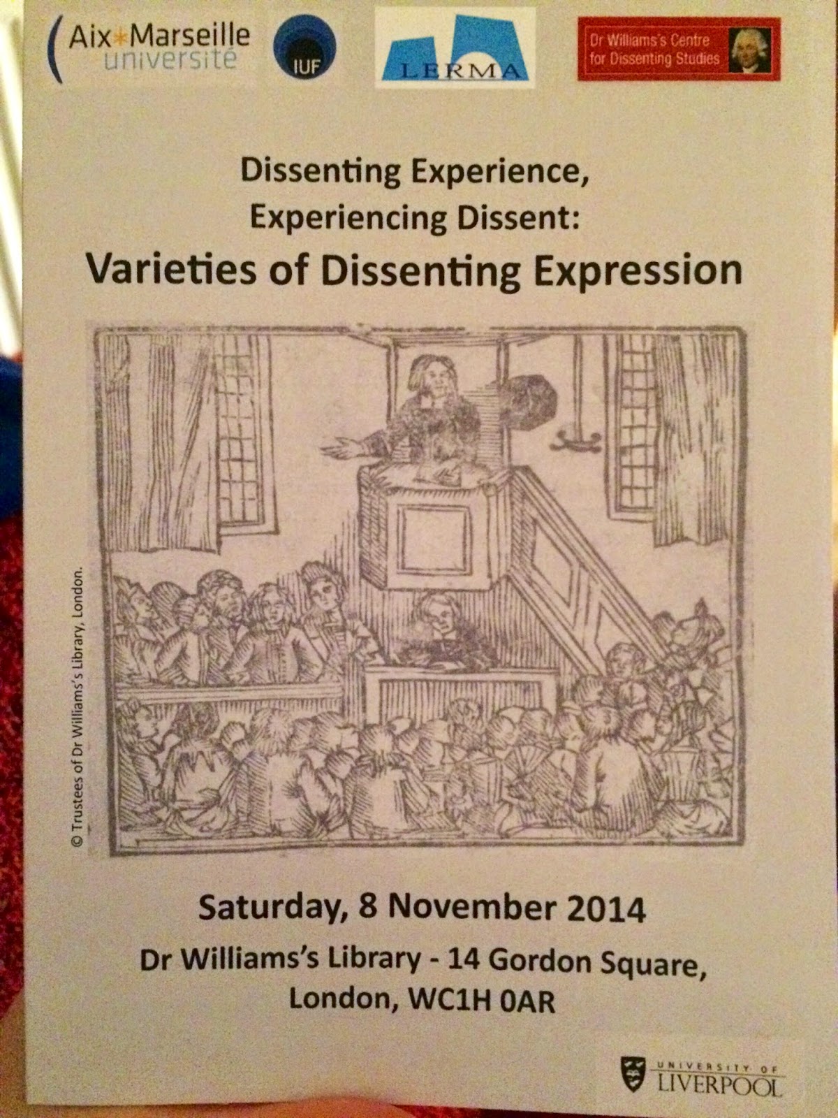 My Early Modern World: 'Varieties of Dissenting Expression': a one-day ...