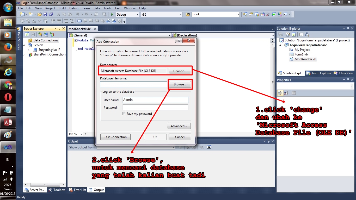 YPS CRYPT: Membuat Module Koneksi MS.Access di VB.NET