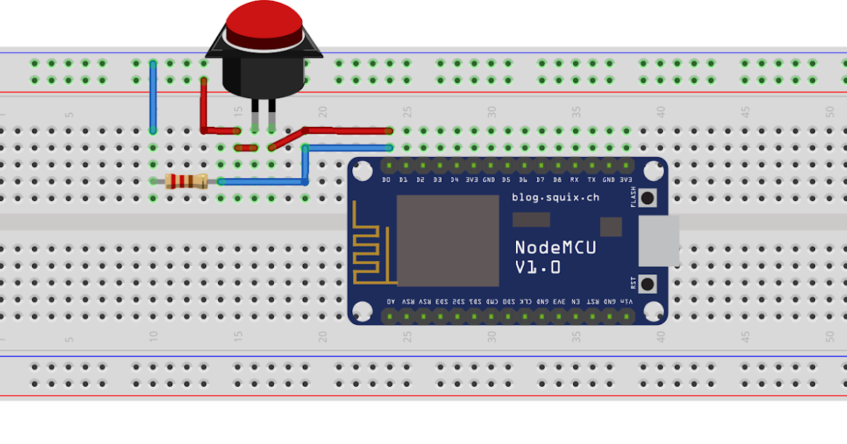 NodeMCU8266 Digital Read (Push Button) - Mechatronics LAB- Internet Of Things