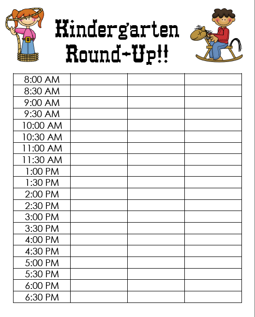 Kindergarten Round-Up! - Mrs. Stamp's Kindergarten