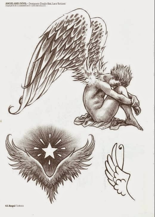 Tatuajes de ángeles y diseños de regalo
